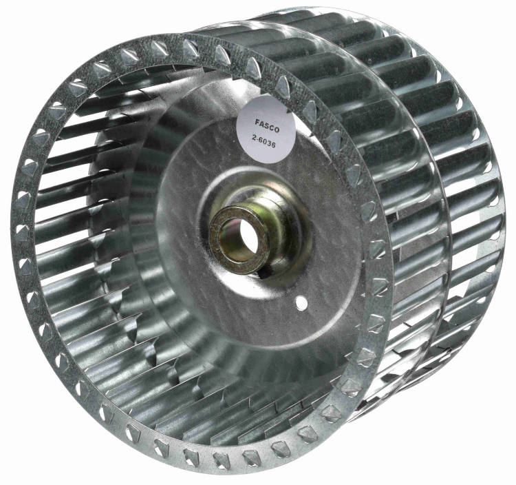 2-6036, Fasco, Double Inlet Blower Wheel, 4 1/2 CCW, 2400 RPM | E-Motor ...