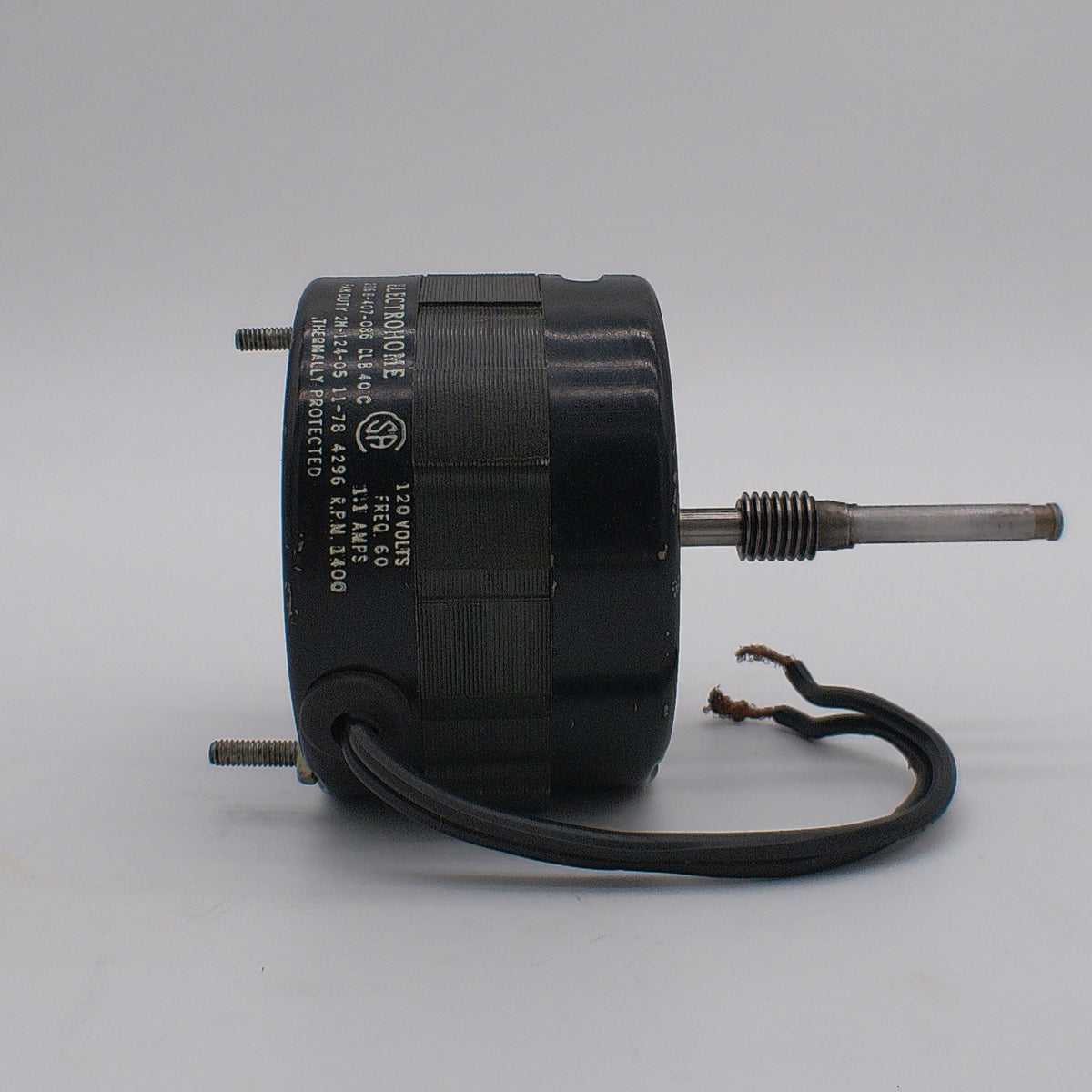 2868-407-086, Electrohome, 1400 Rpm, 120 Volts, Open air over, – E ...