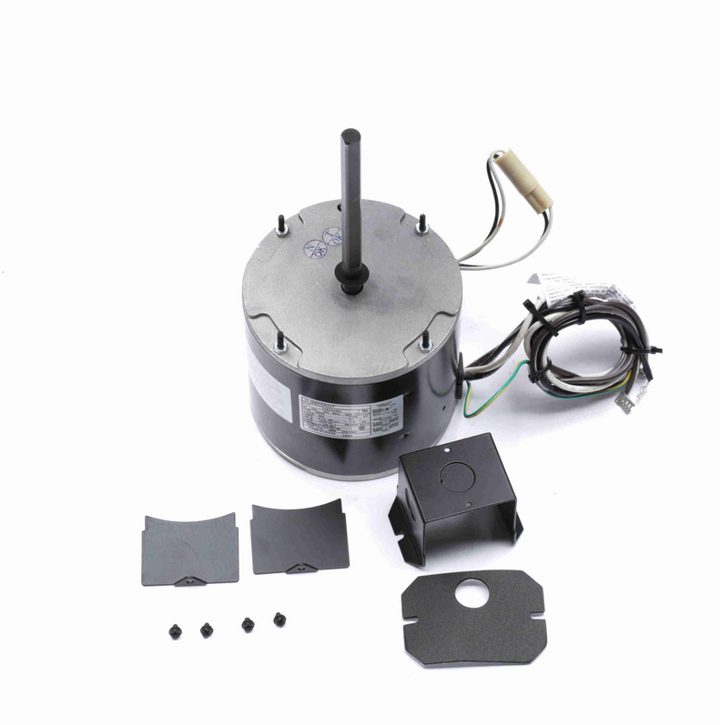 788A, Condenser Fan Motor, 1/4Hp, 1 Ph, 60 Hz, 460 V, 1075 RPM, 1 Spee ...
