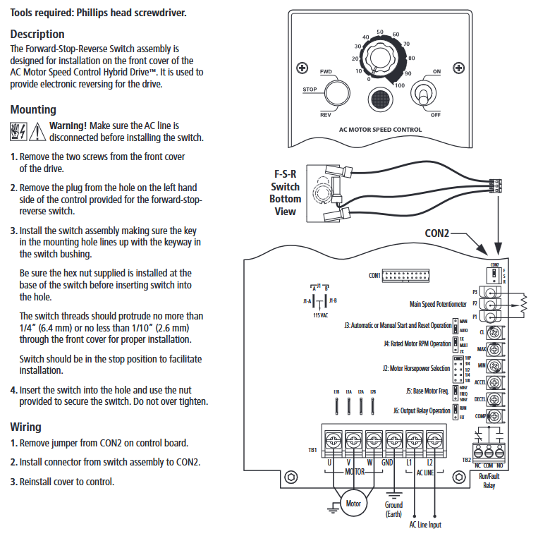 9519, KBMA Forward - Stop - Reverse Switch | E-Motor Nations